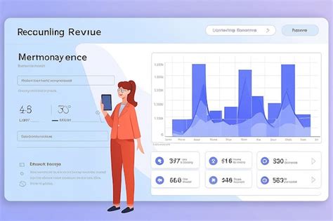 Landing Page Of Monthly Recurring Revenue Premium Ai Generated Image