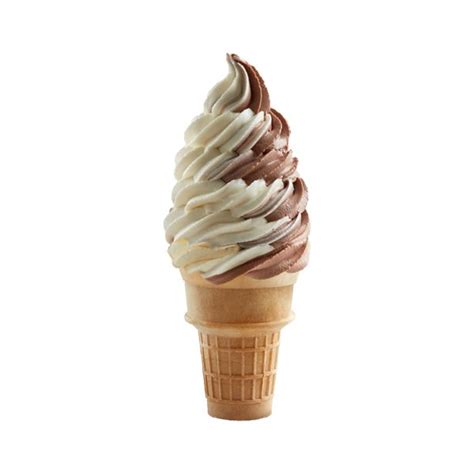 Twist Soft Serve Ice Cream Vanilla And Chocolate Flavor Chocolate