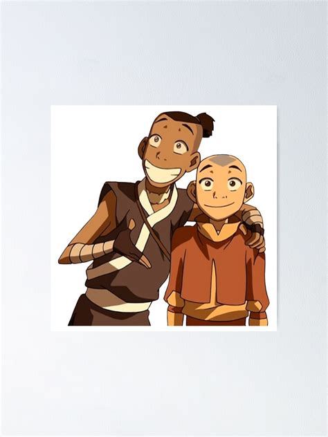 Sokka And Aang Avatar Poster For Sale By Blueeyes374 Redbubble
