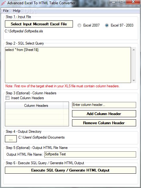 Free Download Advanced Csv To Html Table Converter Programs