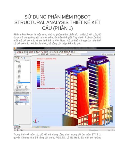 123doc su dung phan mem robot structural analysis thiet ke ket cau
