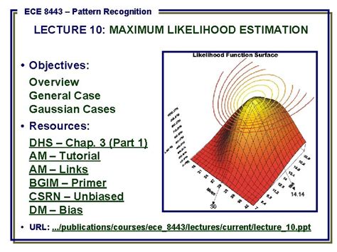ece 8443 pattern recognition lecture 10 maximum likelihood
