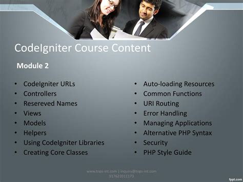 Ppt Codeigniter Course Codeigniter Training Institute Powerpoint Presentation Id7300568