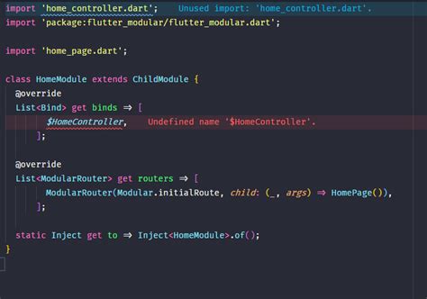 modular g files fail to generate · issue 316 · flutterando modular