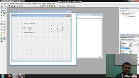 Check Box In Visual Basic 6 0 By Avanish Kumar Youtube