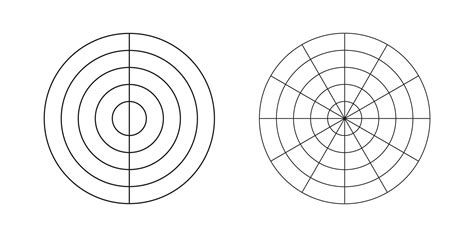 wheel of life template set of simple coaching tool for visualizing all