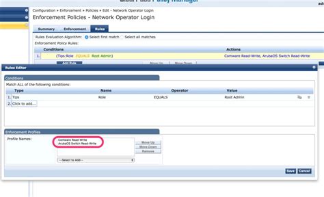Operator Login With Clearpass Tacacs Flomain Networking
