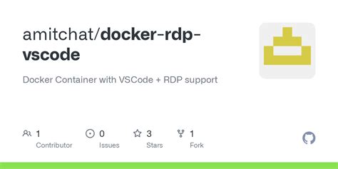 Github Amitchat Docker Rdp Vscode Docker Container With Vscode Rdp Support