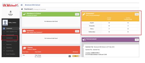 how to view assessments in mcas bromcom documentation centre