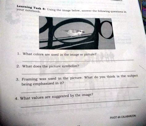 English Vi Week 6 Learning Task 8 Using The Image Below Answer The