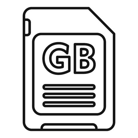 Premium Vector Gb Flash Memory Board Icon Outline Vector Machine Solid