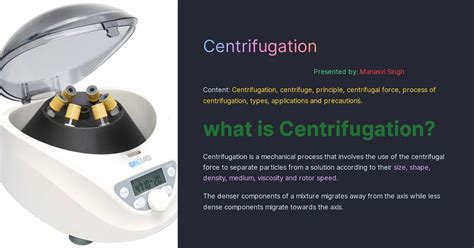 Centrifugation