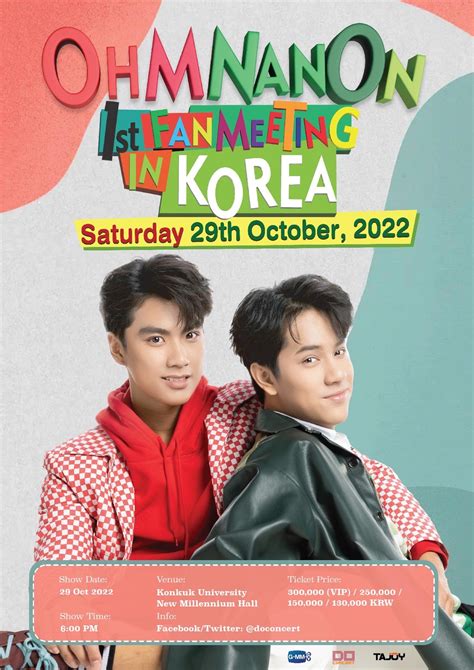 GMMTV on Twitter ตลาคมน ความสนกกำลงจะเกดอกครงทเกาหล OHM NANON st Fan