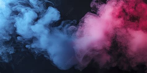 검은 배경에 흐르는 분홍색과 파란색 연기 연기 분홍색 파란색 배경 일러스트 및 사진 무료 다운로드 Pngtree