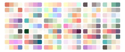Vector Color Palette Set Design Template Multi Color Stock Vector