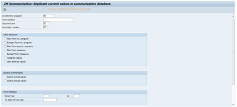 IMB SAP Tcode IM Summariz Replicate Curr Values