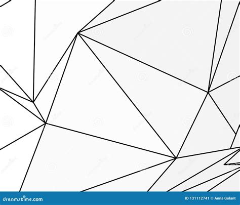 Asymmetrical Texture With Random Chaotic Lines Abstract Geometric Pattern Black And White