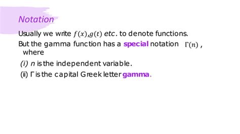 Gamma Function Ppt