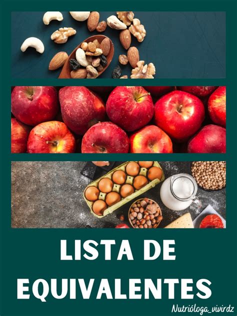 Lista De Alimentos Equivalentes Pdf Alimentos Queso