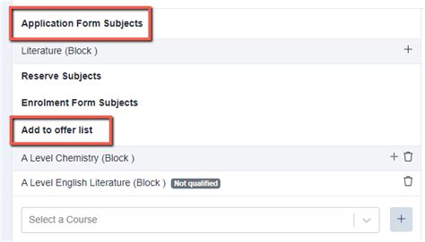 Offer Courses Listing