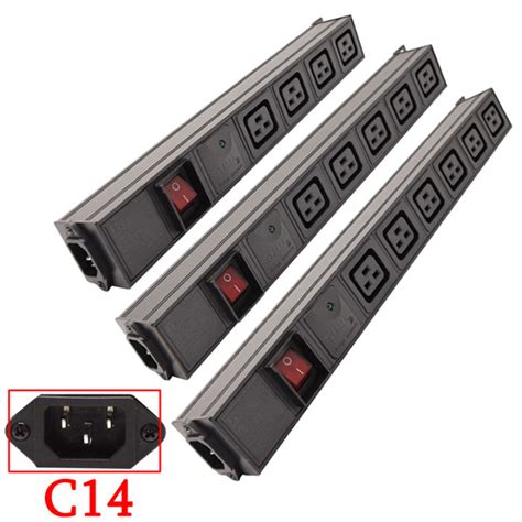 Iec C19 Socket Power Strip Pdu Distribution Unit Surge Protector Break Switch Aluminium Alloy