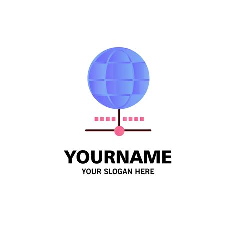 Globe Internet Browser World Business Logo Template Flat Color 15358237
