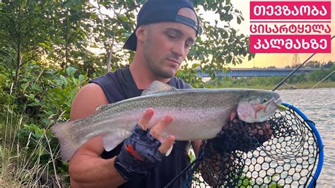 ჭოროხის ცისარტყელა თევზაობა კალმახზე Youtube