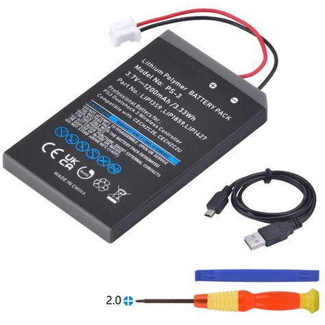 PS-3-1200mah-Gamepad-Battery-for-Sony-PS3-Playstation-3-Dualshock-3 ...