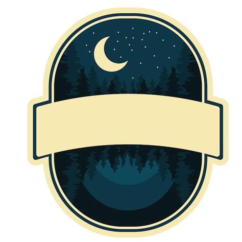 캠핑 로고 디자인 프리미엄 벡터