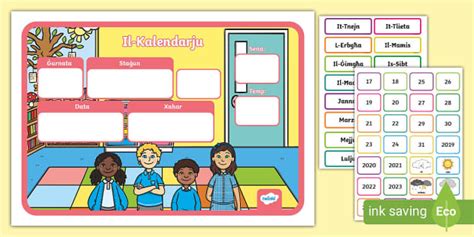 Kalendarju U T Temp Teacher Made Twinkl