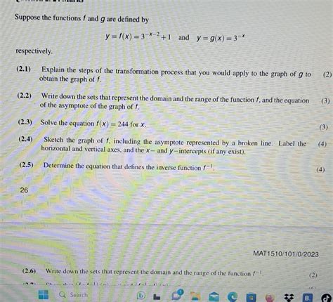 Solved Suppose The Functions F And G Are Defined Chegg