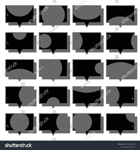 Vector Collection Set Dialog Box Designs Stock Vector Royalty Free Shutterstock
