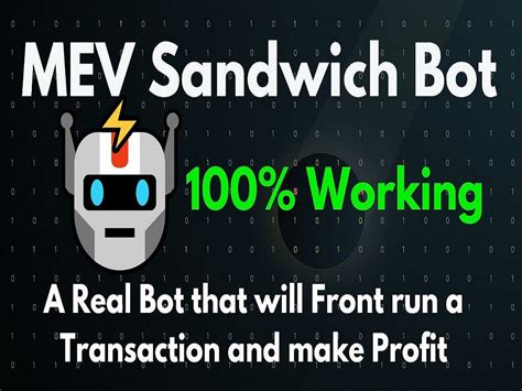 Profitable Crypto Volume Bot Mev Botsandwich Botfront Running Bot On
