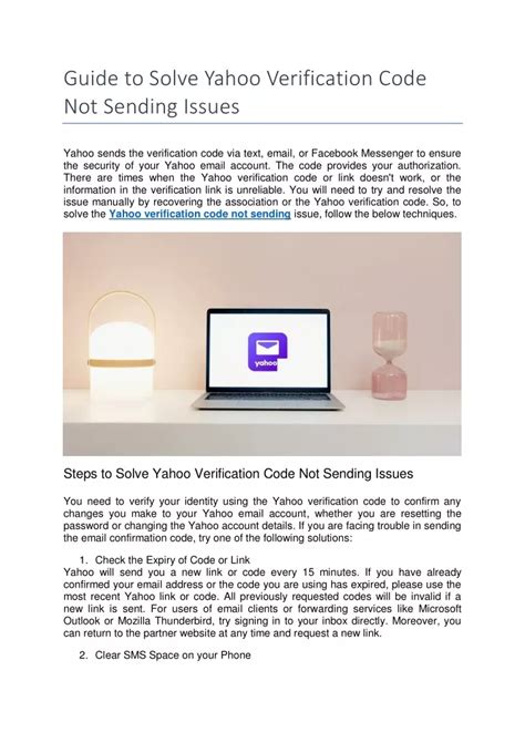 Ppt Guide To Solve Yahoo Verification Code Not Sending Issues Powerpoint Presentation Id