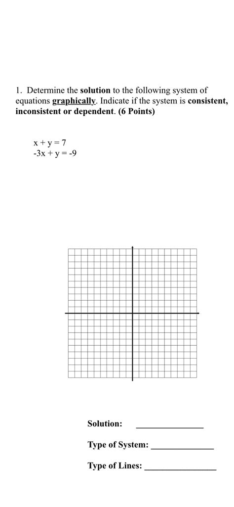 Solved Determine The Solution To The Following System Of Chegg