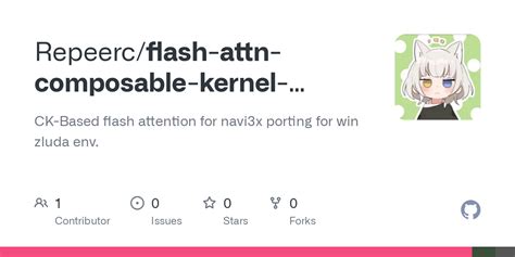 github repeerc flash attn composable kernel gfx110x windows port ck