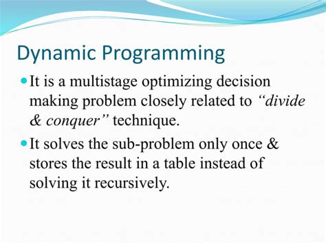 dynamic programming knapsack problem ppt