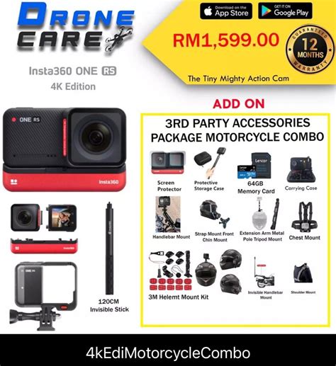 Insta360 One RS 4K Edition Photography Cameras On Carousell