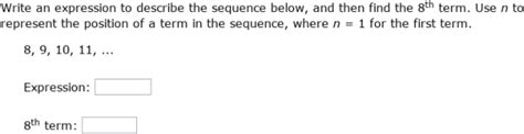IXL Write Variable Expressions For Arithmetic Sequences Year Maths Practice