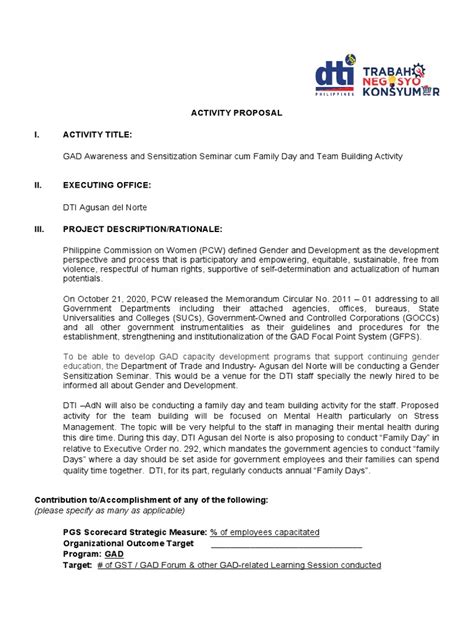 Gad Mental Health Awareness Proposal Pdf Gender And Development