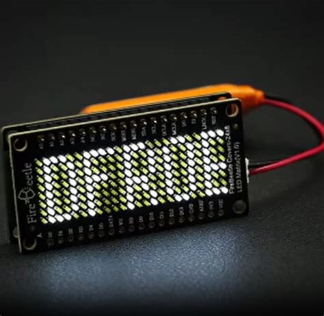 24×8 Led Matrix White Firebeetle Covers แท้จาก Dfrobot Arduino