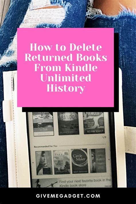 How To Delete Returned Books From Kindle Unlimited History