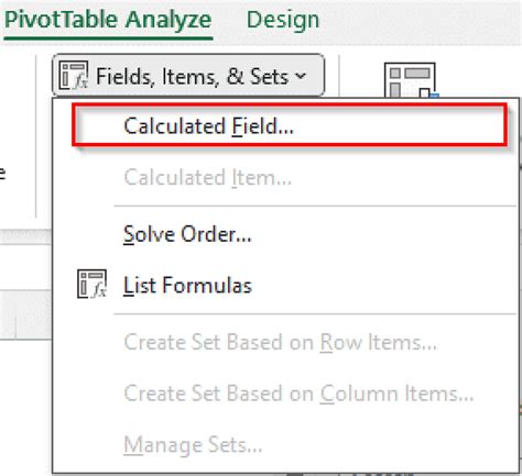 How To Use An If Statement In A Calculated Field Of A Pivot Table
