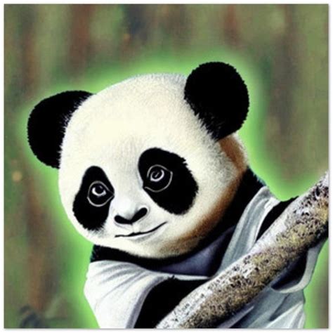 Jedi Panda Poster Etsy