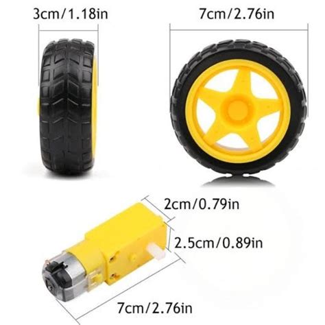 Jual Roda Motor Dc Gear Box Set Smart Car 1 48 Diy Arduino Raspberry Shopee Indonesia