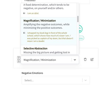 New Cognitive Distortions Available In Custom Assignments Reflective