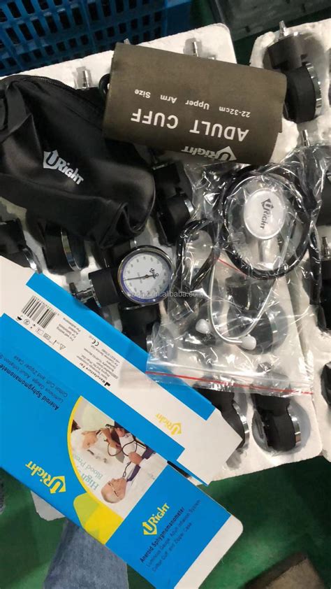 Buy Wholesale China Hospital Special White Cuff Aneroid Stethoscope Sphygmomanometer Leather Bag