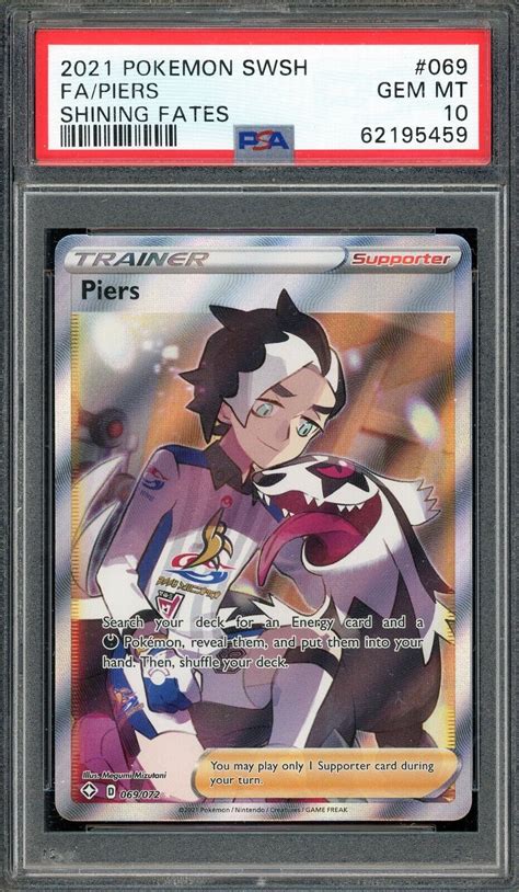 Bird Keeper Piers 069072 Shining Fates Full Art Trainer Ultra Rare