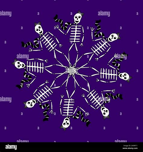 Abstract Shape Of Human Skeletons Vector Illustration Stock Vector