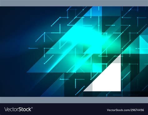 Abstract Background Mosaic Triangle Pattern Vector Image